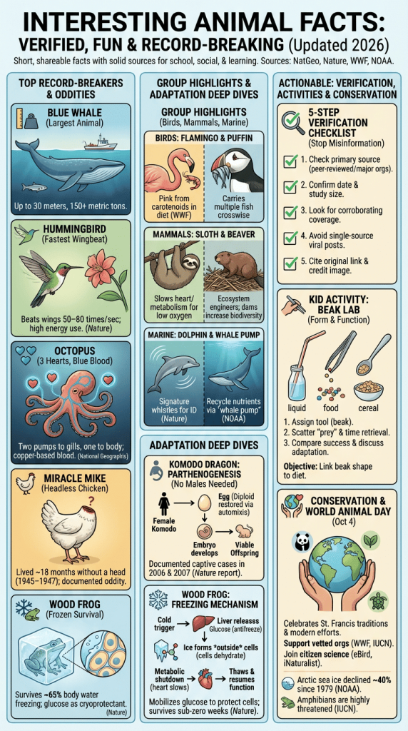 Interesting Animal Facts: 50 Essential Weird & True Facts